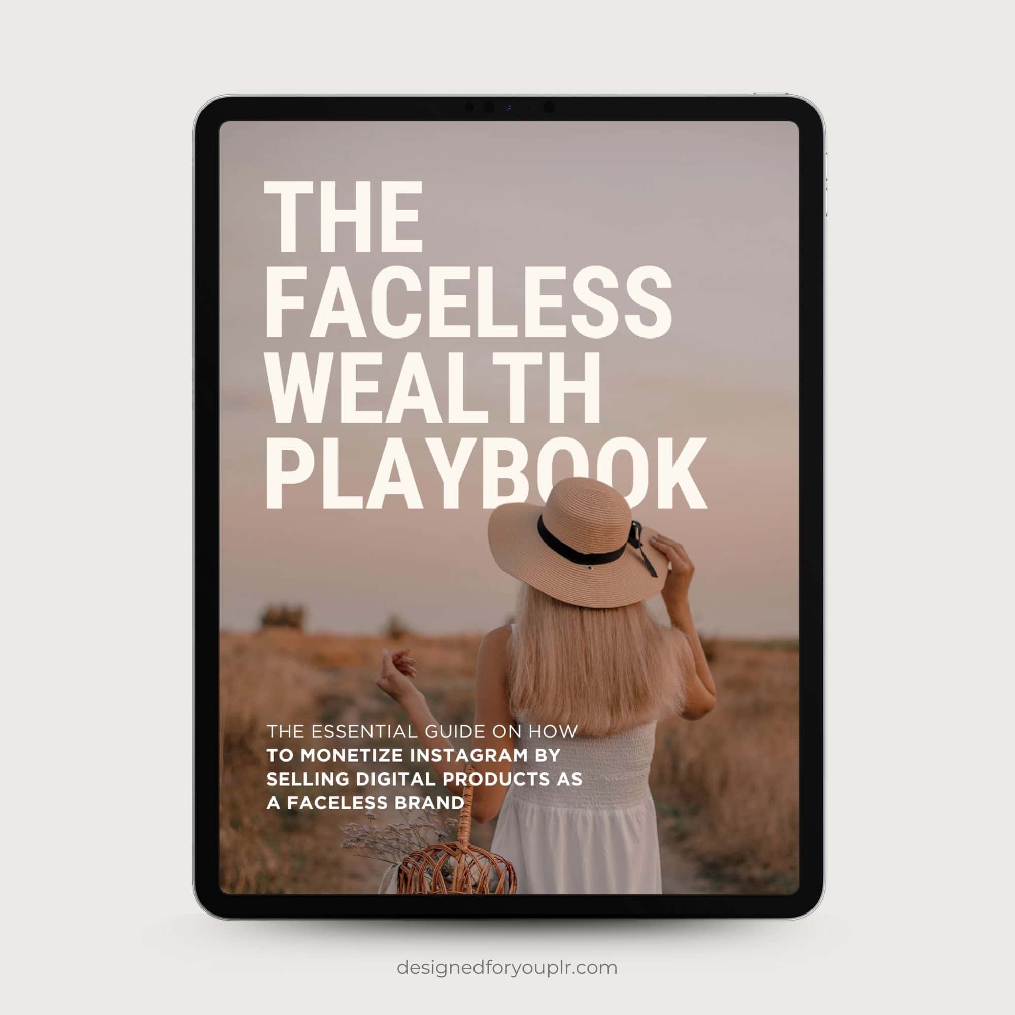 The Faceless Wealth Playbook with MRR – Designed For You To Sell