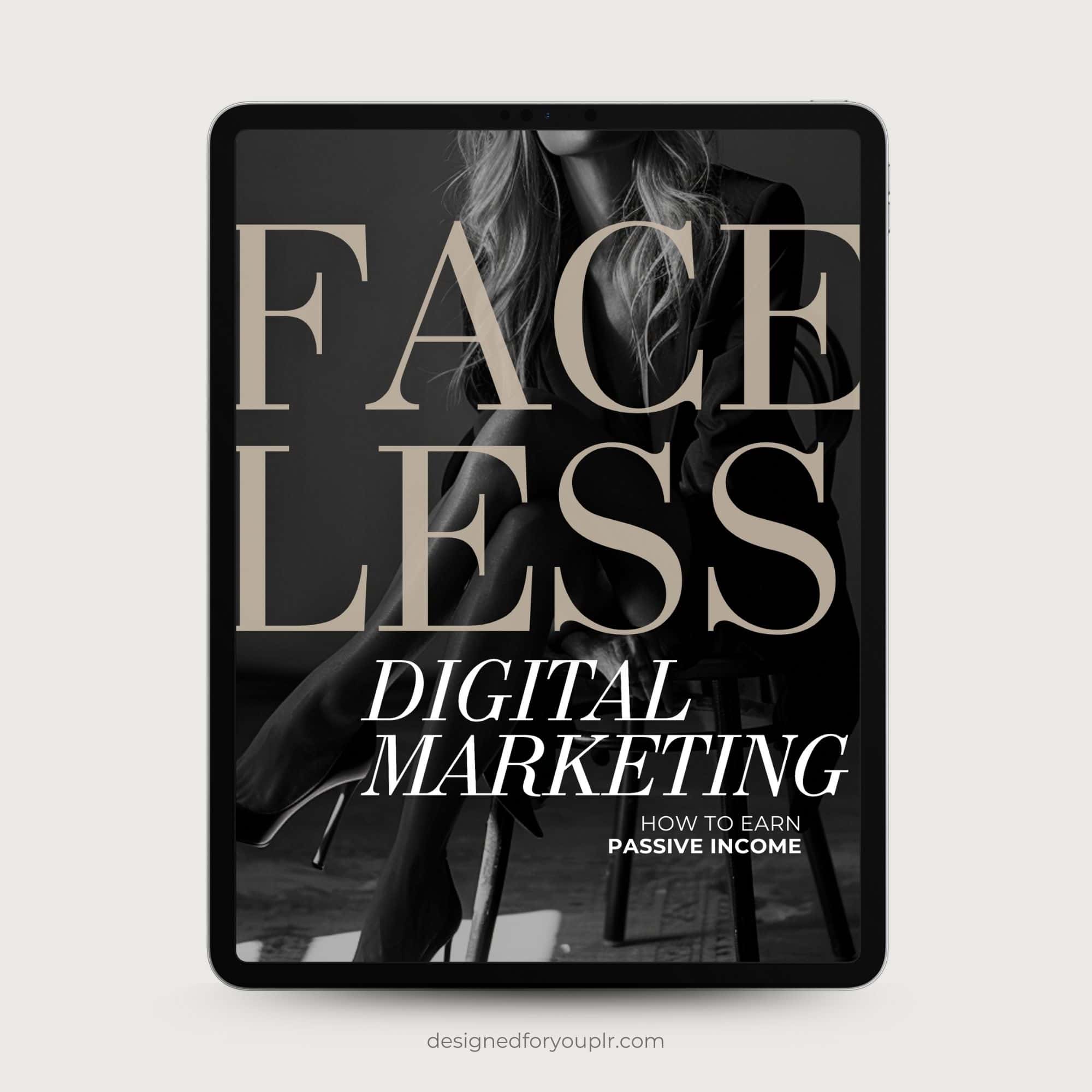 The Faceless Digital Marketing Ebook with MRR - Neutral – Designed For ...